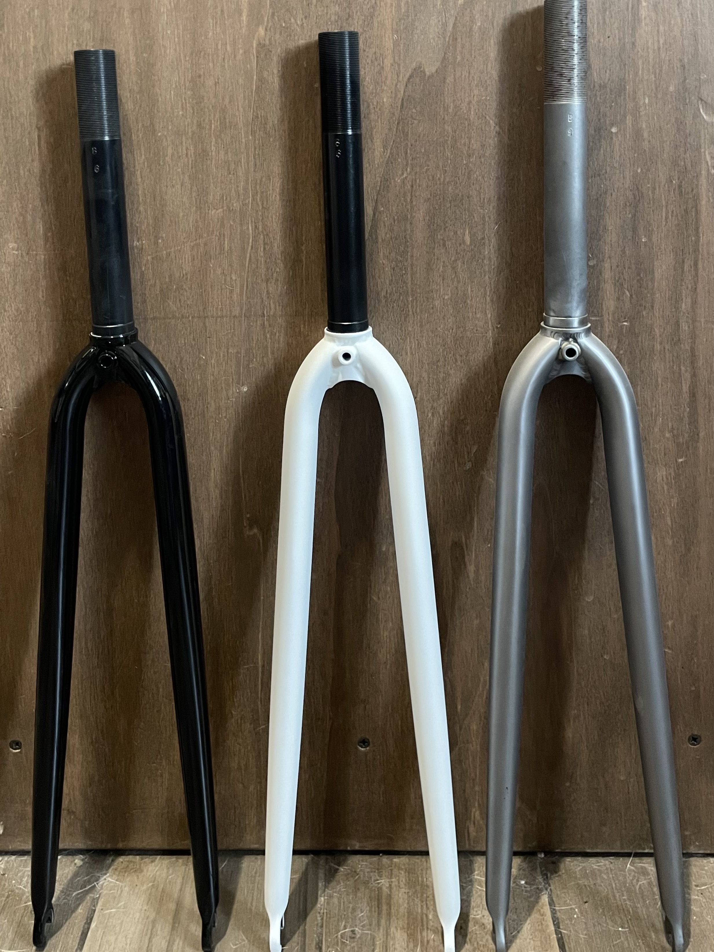 Steel Fork 1" Threaded Track-Road various sizes and colors. Forks, new ...